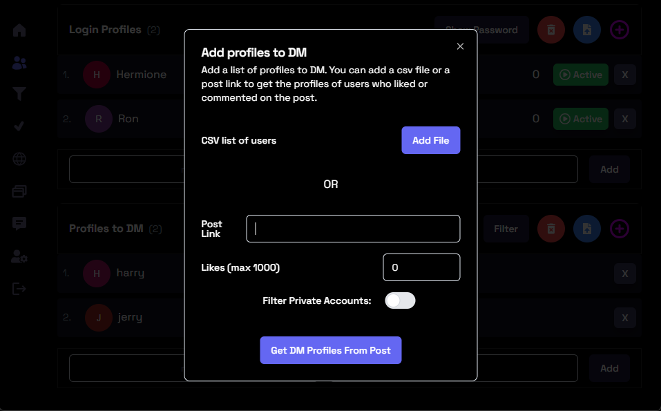 Ascend DM - Automated Instagram Messages